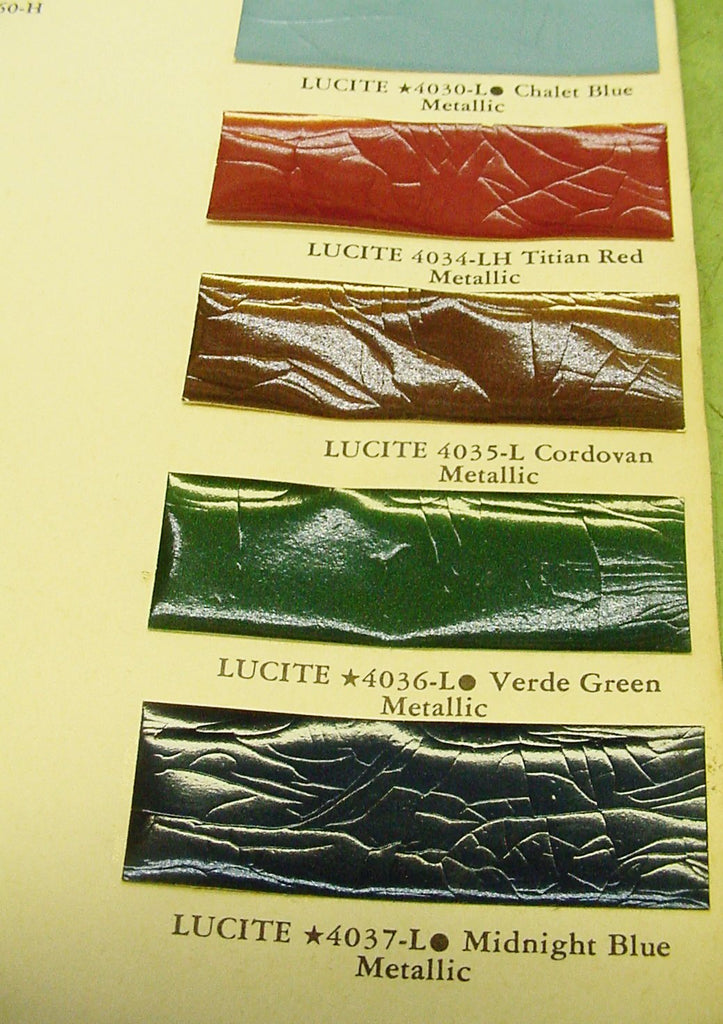 1960 Buick Paint Code Color Chip Bulletin Samples – Jurassic Classic ...