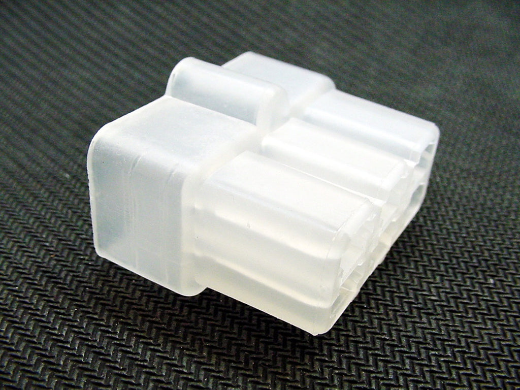 6 Way Terminal Housing Male White – Jurassic Classic Auto Parts